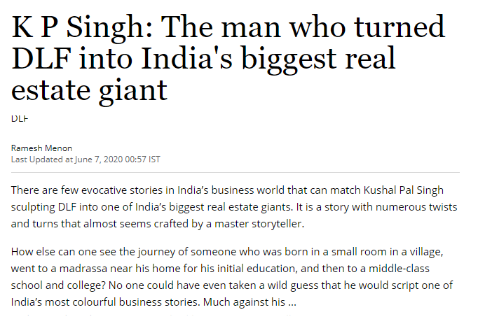 About Founder DLF | Life at DLF - DLF India